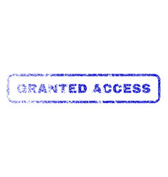Granted access rubber stamp Royalty Free Vector Image