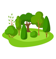 Spring tree with flowers and leaves seasonal Vector Image