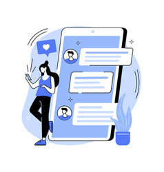 Messaging application abstract concept Royalty Free Vector
