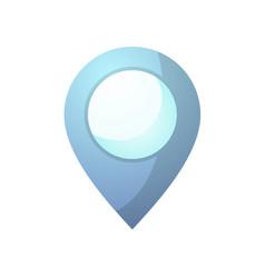 Blue location point Royalty Free Vector Image - VectorStock