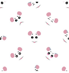 Cute rat cartoon hug character white Royalty Free Vector