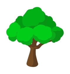 Baobab tree icon cartoon Royalty Free Vector Image