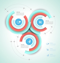 Circle group template Royalty Free Vector Image
