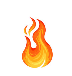 Abstract v fire flame logo sign symbol icon Vector Image