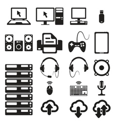 Computers and peripherals Royalty Free Vector Image
