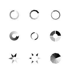 Lock icon with preloader Royalty Free Vector Image