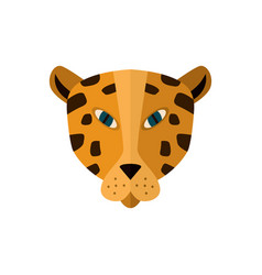 Cute little leopard dozing Royalty Free Vector Image