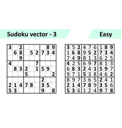 Sudoku kids game cut and paste the pictures cute Vector Image