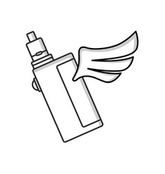 Angel wing vape vaporizer electric cigarette Vector Image