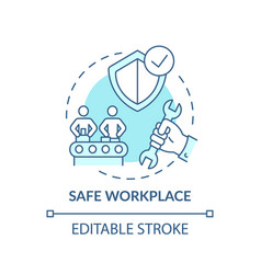 Workplace safety training concept icon Royalty Free Vector