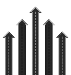 Road Arrows Royalty Free Vector Image - VectorStock