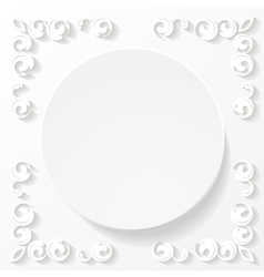 White frame Royalty Free Vector Image - VectorStock