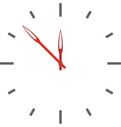 Clock face set up your time Royalty Free Vector Image