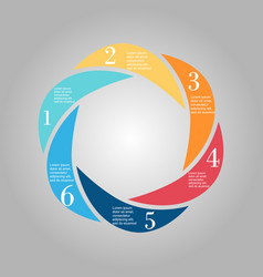 Business circle infographics set Royalty Free Vector Image