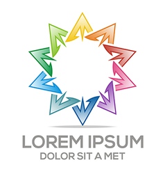 Av symbol element logo template Royalty Free Vector Image