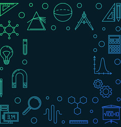 Math flat icons colorful mathematics Royalty Free Vector