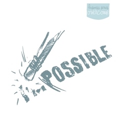 Possible ambitions challenge concept Royalty Free Vector