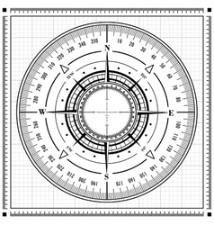 Radar screen with world map Royalty Free Vector Image