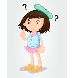 Thinking pose Royalty Free Vector Image - VectorStock