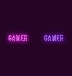 Neon inscription game over Royalty Free Vector Image