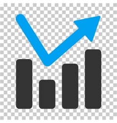 Bar Chart Trend Icon Royalty Free Vector Image