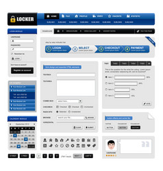 Map icon legend symbol sign toolkit element Vector Image