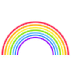 Rainbow half arc shape quarter circle pastel Vector Image