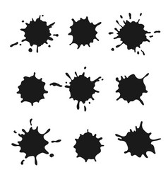 Black color splash Royalty Free Vector Image - VectorStock