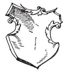 German shield is a re-introduction of the coat Vector Image