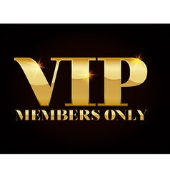 Vip members only label Royalty Free Vector Image