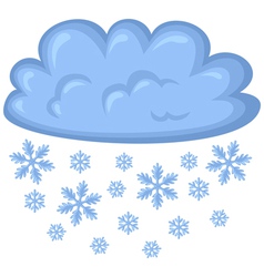 Snow cloud Royalty Free Vector Image - VectorStock