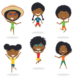 Happy kids Royalty Free Vector Image - VectorStock