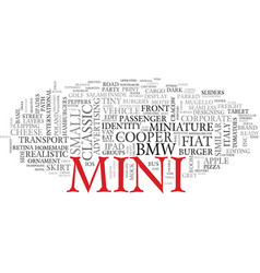 Mini word cloud concept Royalty Free Vector Image