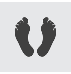 Pig step icon simple style Royalty Free Vector Image