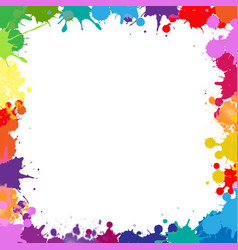 Color confetti frame Royalty Free Vector Image