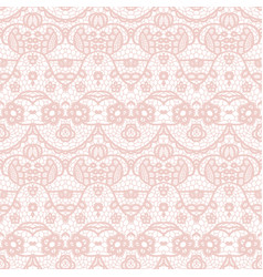 Lace seamless pattern with flowers Royalty Free Vector Image