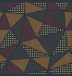 Retro triangle pattern Royalty Free Vector Image