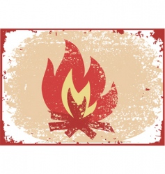 Fire flames symbol icon Royalty Free Vector Image