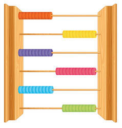 Mathematical place value abacus Royalty Free Vector Image