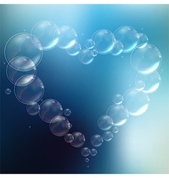 Shiny bubble heart Royalty Free Vector Image - VectorStock