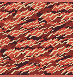 Scribble strokes blue and red seamless pattern Vector Image