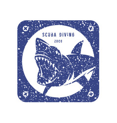 Scuba diving emblems Royalty Free Vector Image