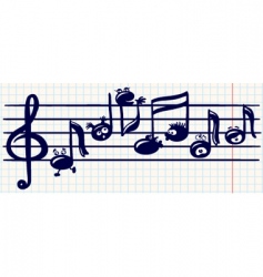 Music stave Royalty Free Vector Image - VectorStock