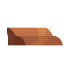 Wooden benches and a table Royalty Free Vector Image