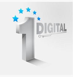 Business name card with modern flat design Vector Image