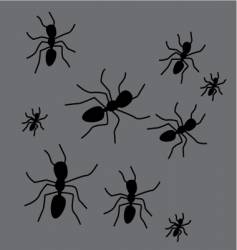 Ants dragging carts Royalty Free Vector Image - VectorStock