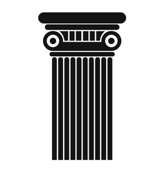Italian column icon simple style Royalty Free Vector Image