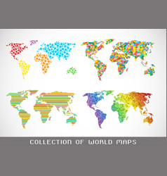 Outlines world map Royalty Free Vector Image - VectorStock
