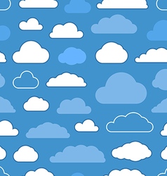 Cute baby cloud pattern seamless Royalty Free Vector Image