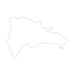 Blank outline map united states america Royalty Free Vector